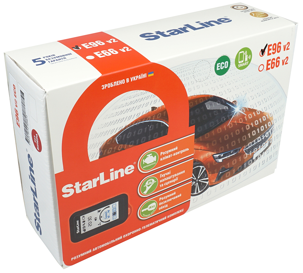 Автосигнализация StarLine E96 V2 BT ECO (2CAN+4LIN) купить с доставкой ...